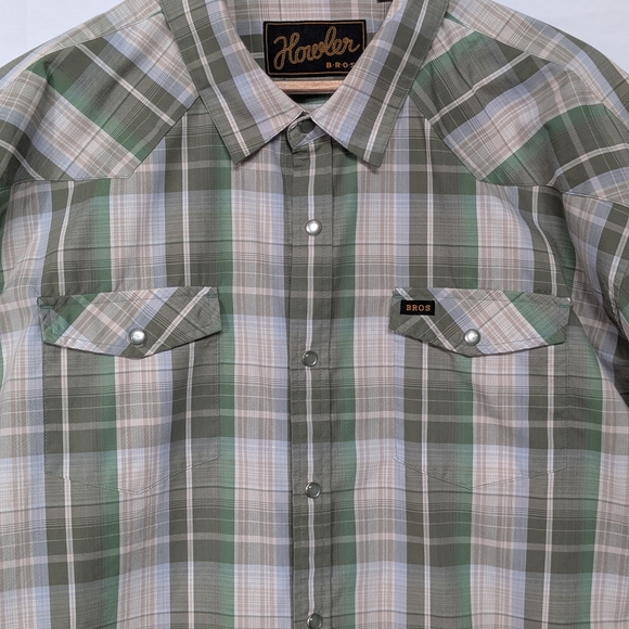 Howler Brothers | Shirts | Howler Brothers Green And White Plaid Shirt ...